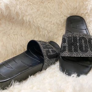 Shoes | Jimmy Choo Crystal Pool Slides | Poshmark